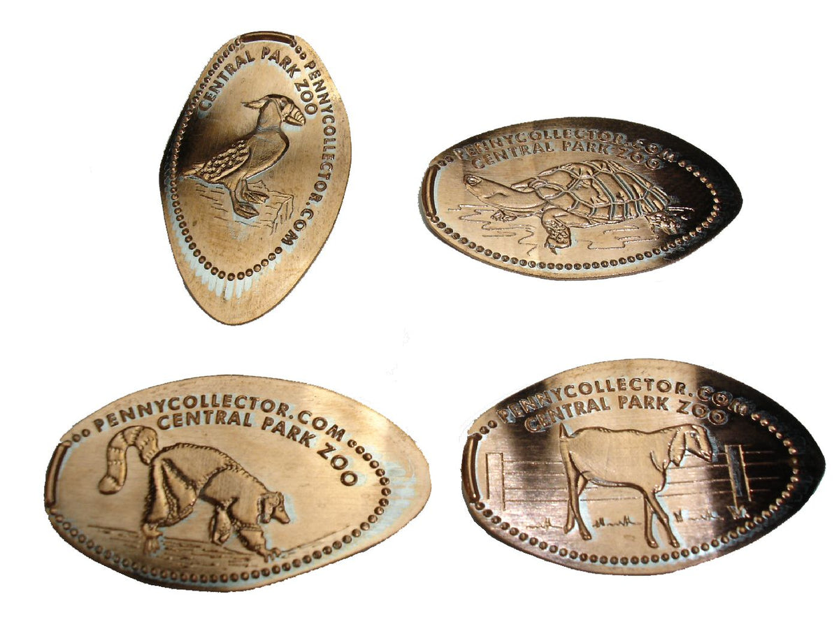 Central Park Zoo Machine 10 Complete Set – Penny Presses