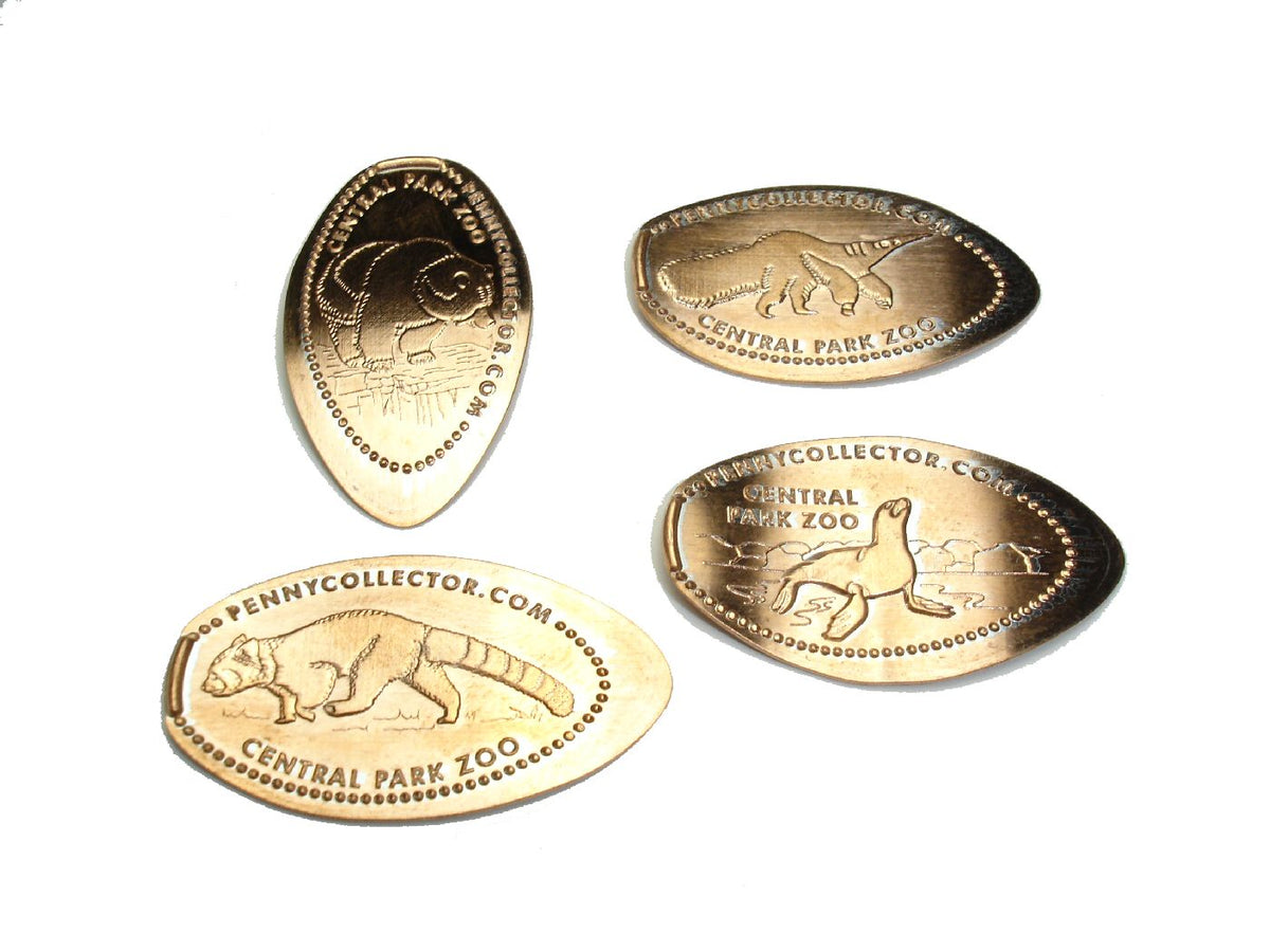 Central Park Zoo Machine 9 Complete Set – Penny Presses