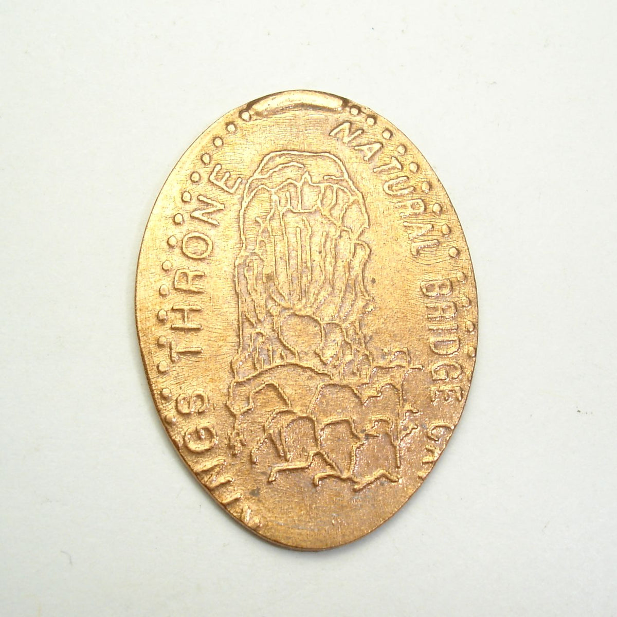 Pressed Penny: Natural Bridge Virginia - Kings Throne – PennyPresses.com