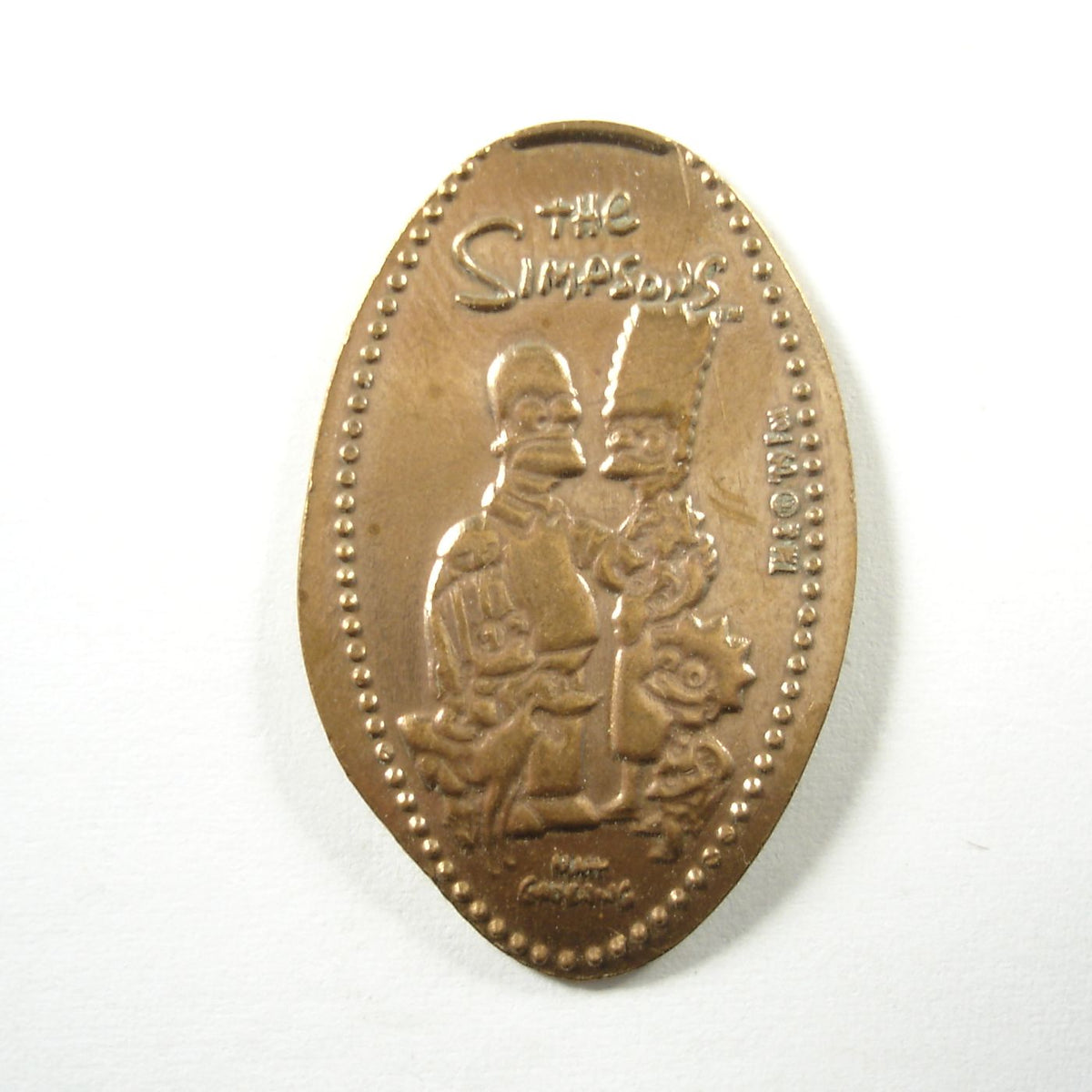 Pressed Penny: The Simpsons - Homer, Marge, Lisa, Bart and Santa's Lit ...