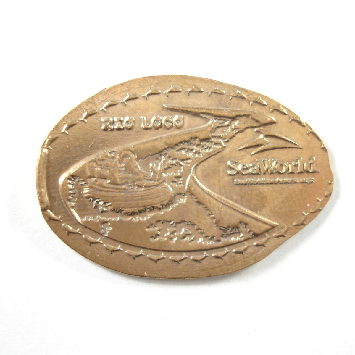 Pressed Penny: Seaworld - Rio Loco - Ride Landscape – Penny Presses