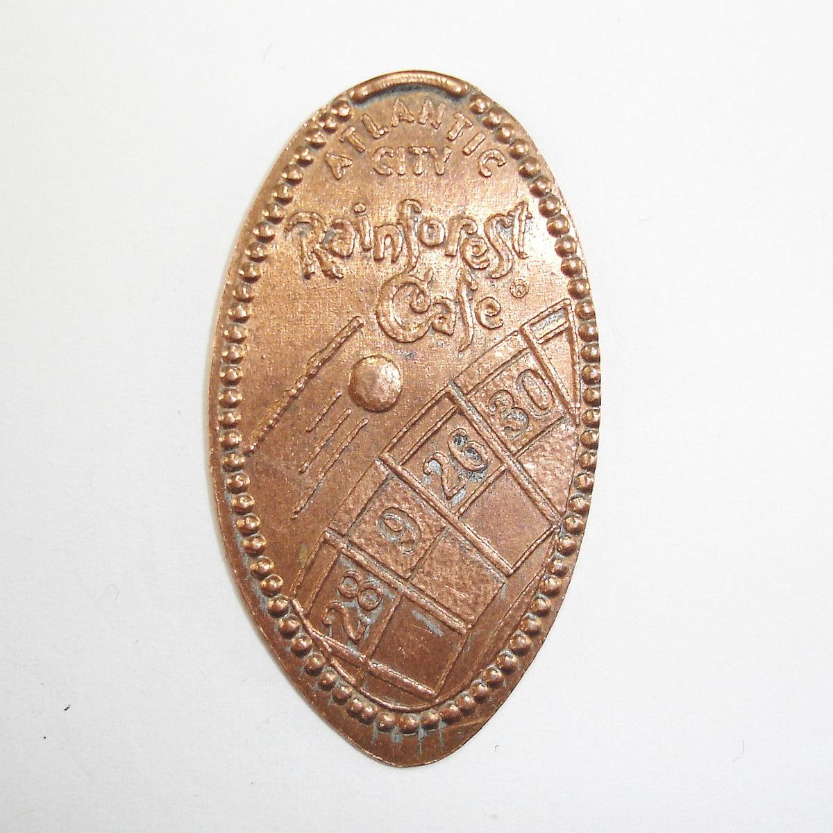 Pressed Penny: Rainforest Cafe - Atlantic City - Roulette Wheel – Penny ...