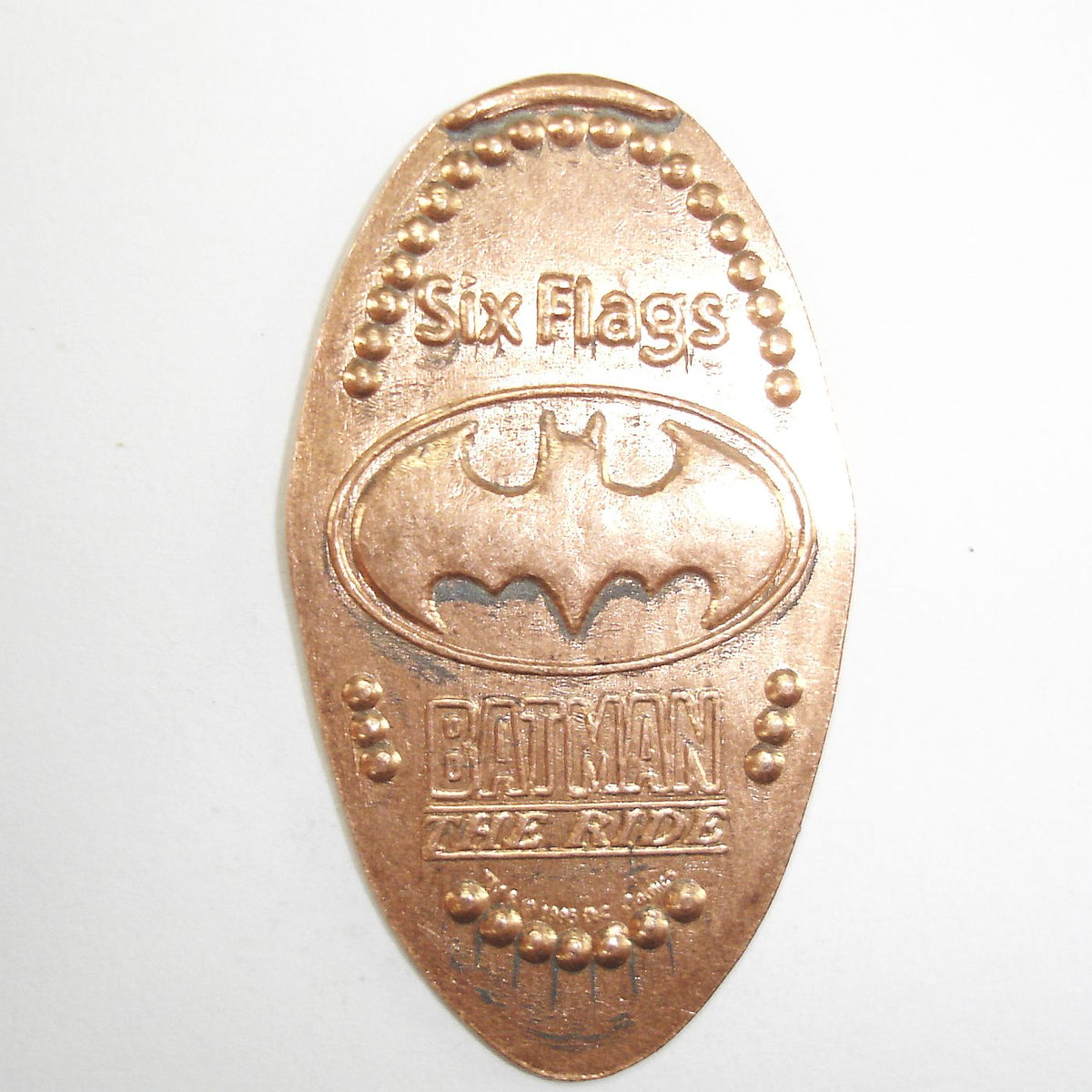 Pressed Penny: Six Flags - Batman the Ride - Batman Logo (b ...