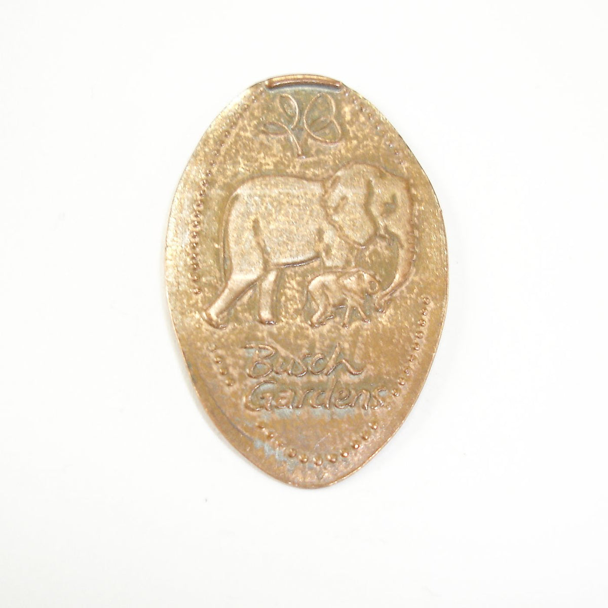 Pressed Penny: Busch Gardens - Mama and Baby Elephant – Penny Presses