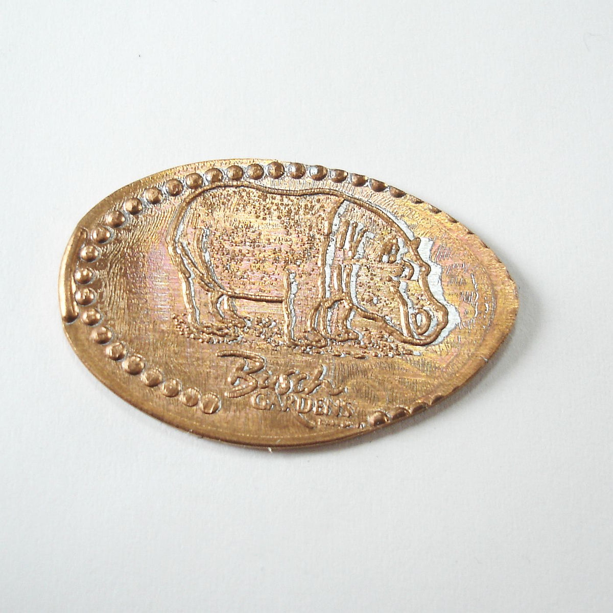 Pressed Penny: Busch Gardens - Hippo – Penny Presses