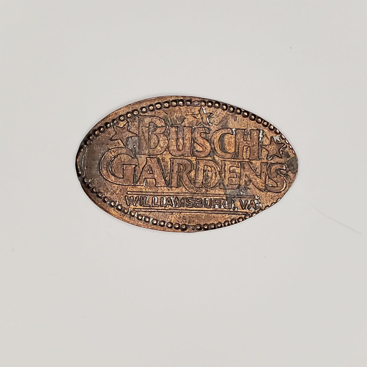 Pressed Penny: Busch Gardens - Williamsburg, VA - Logo – PennyPresses.com