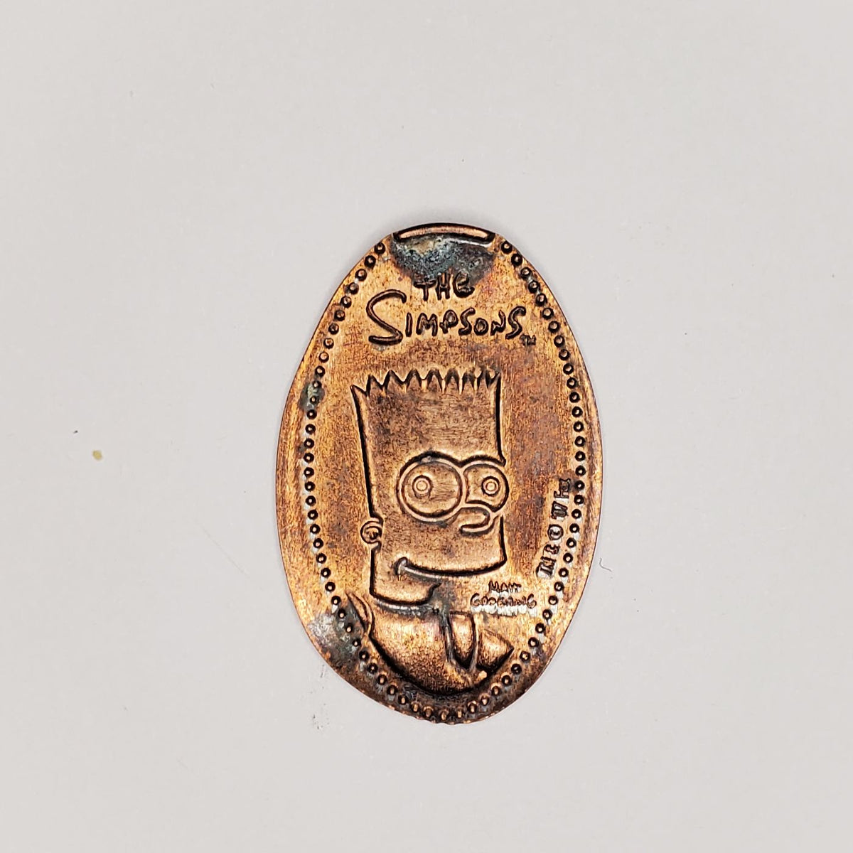 Pressed Penny: Universal Studios - Bart Simpson (b) – Penny Presses