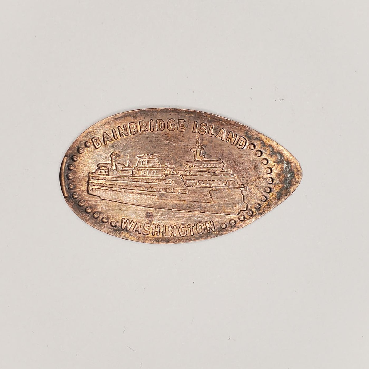 Pressed Penny: Bainbridge Island Washington - Ship – Penny Presses