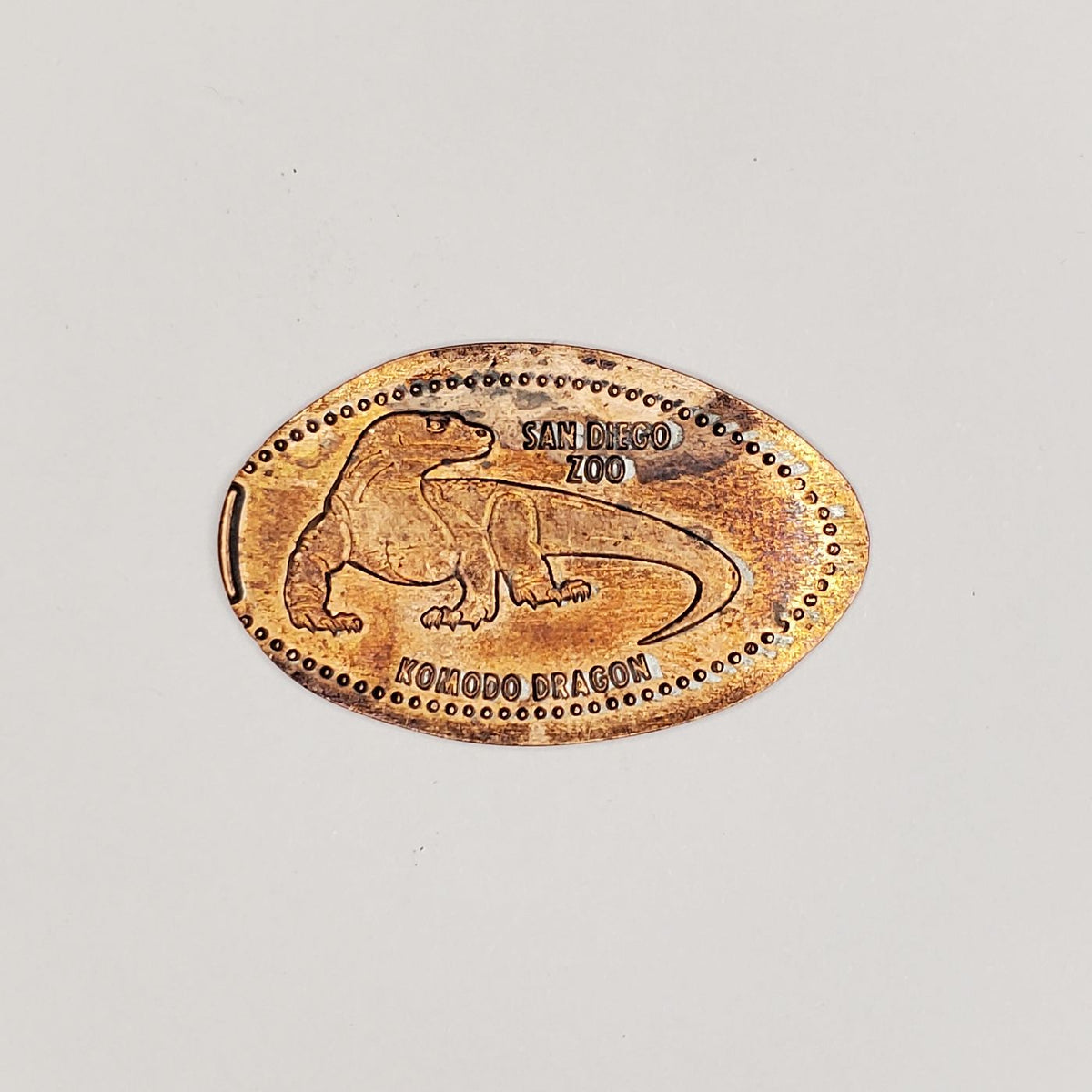 Pressed Penny: San Diego Zoo - Komodo Dragon – Penny Presses