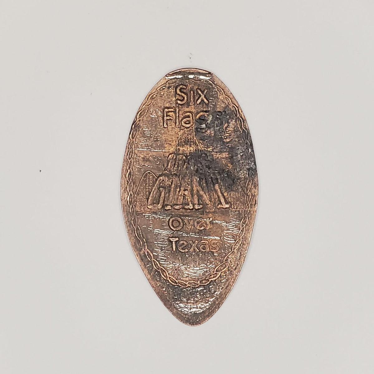 Pressed Penny: Six Flags Over Texas - Texas Giant - Roller Coaster Log ...