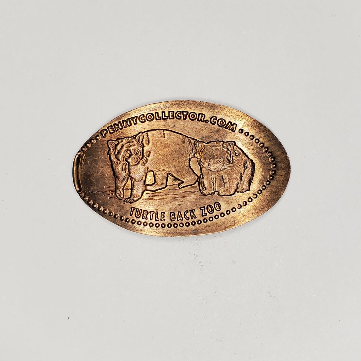 Pressed Penny: Turtle Back Zoo - Two Red Pandas – Penny Presses