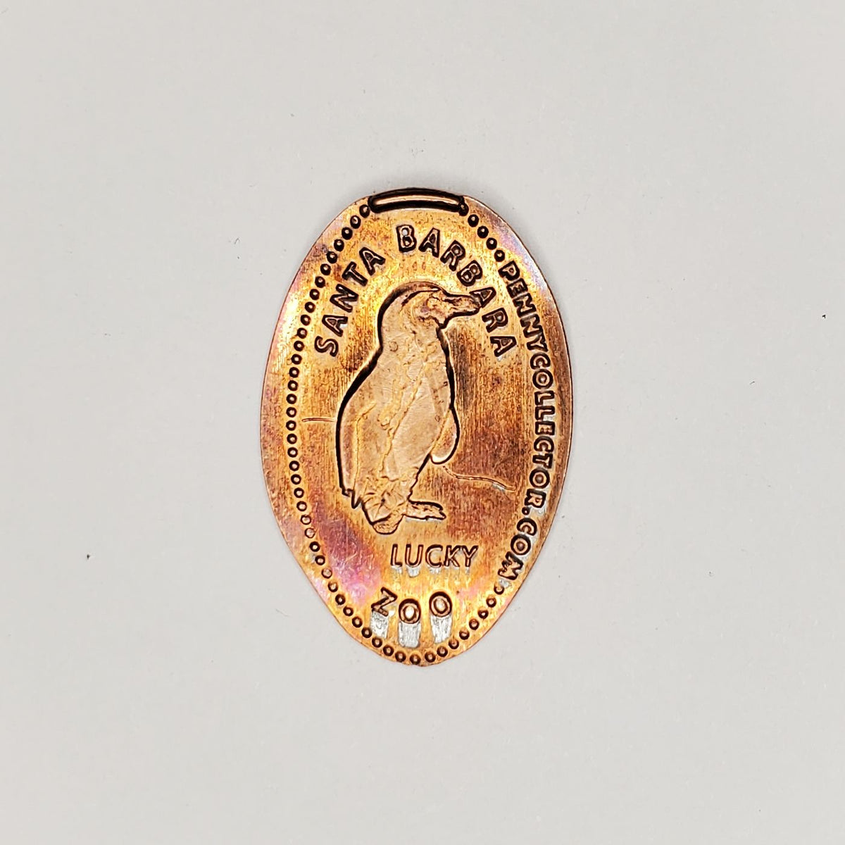 Pressed Penny: Santa Barbara Zoo - Lucky the Penguin – PennyPresses.com